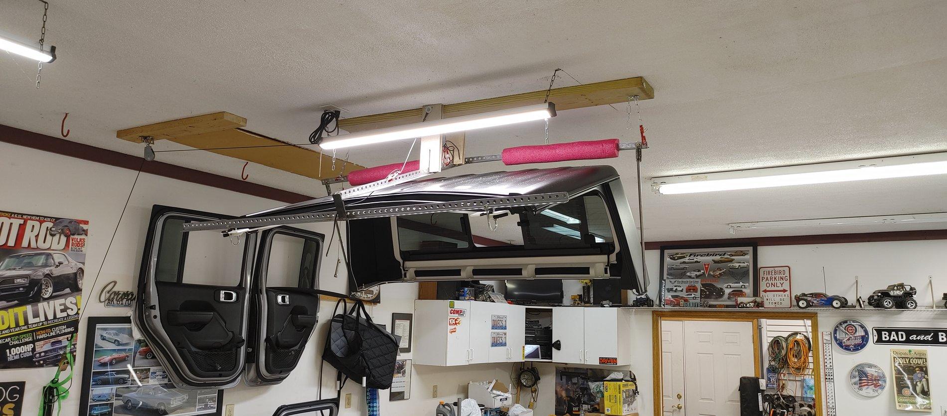 Built my own hard top hoist | Jeep Gladiator (JT) News, Forum ...