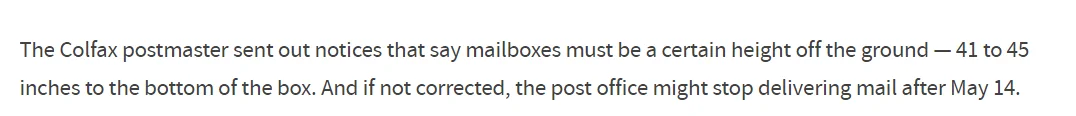 Iowa Post Office Wants Customers To Raise Their Mailboxes ? | Jeep ...