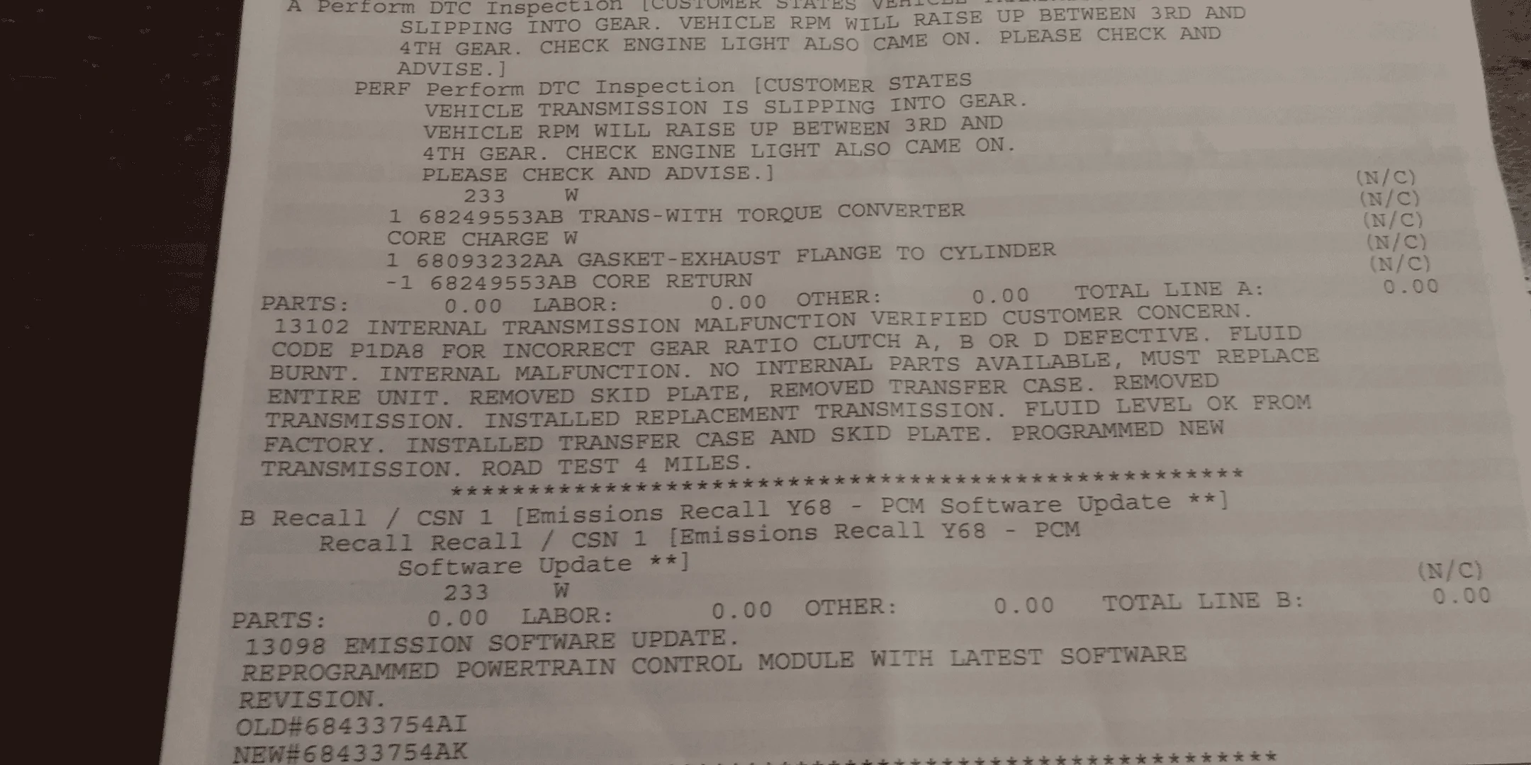 8 Speed Auto Transmission slipping problems at 13,000 miles (3rd time ...