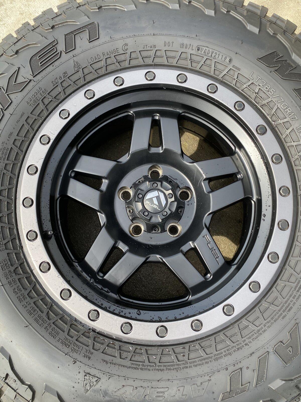 North Carolina - 5- 17” Fuel Anza w/ Falken wildpeak AT | Jeep ...