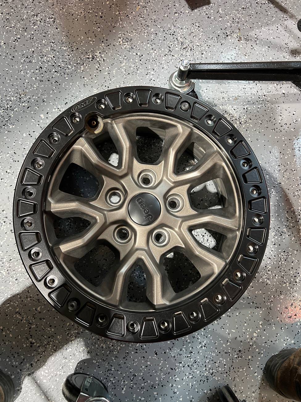 295/70/17 BFG KO3 installed on stock 7.5” rims on Gladiator Mojave ...