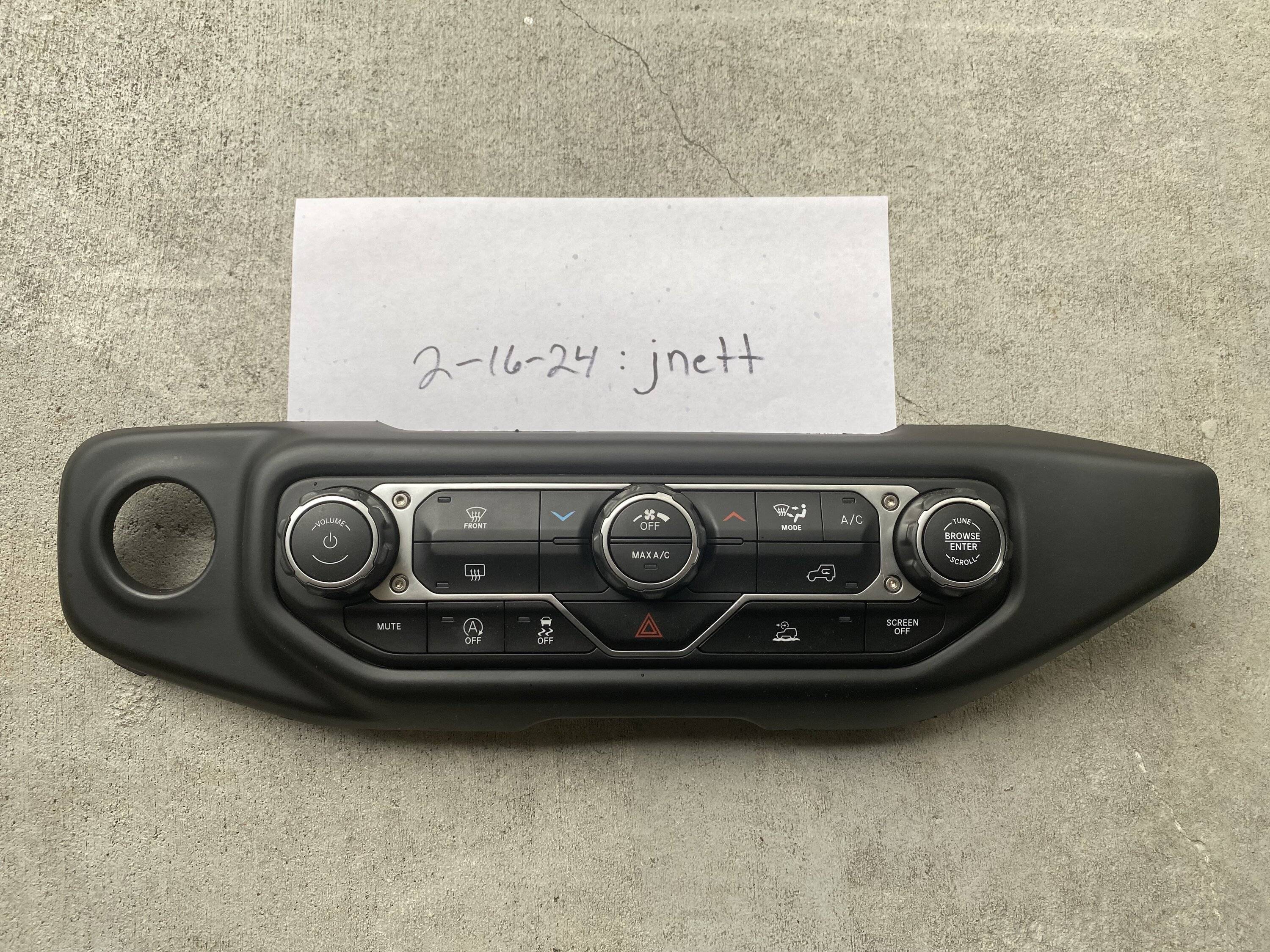 Alabama - AC Controls | Jeep Gladiator (JT) News, Forum, Community ...