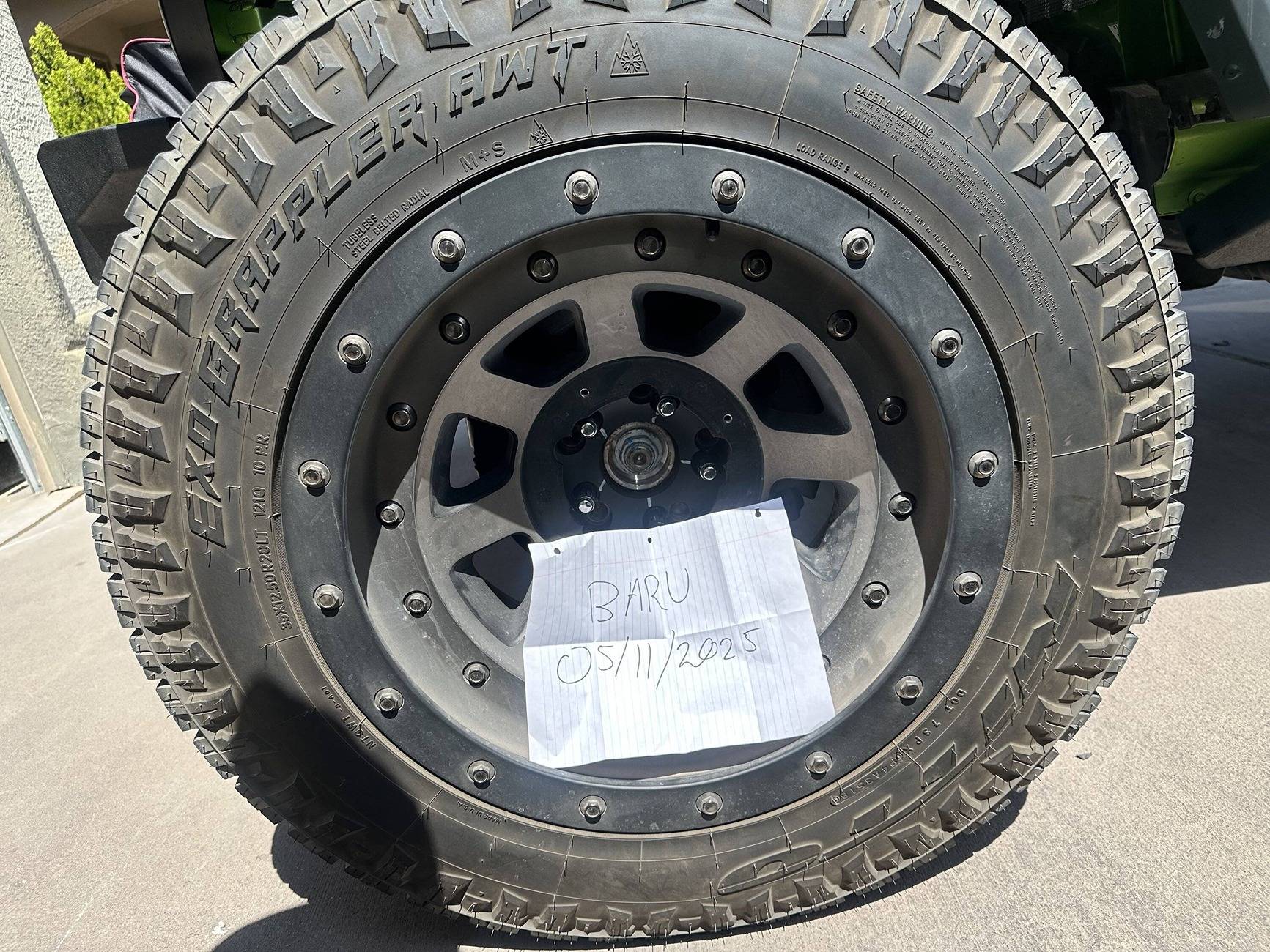 Texas - KMC XD 20” rims and NITTO EXO GRAPPLER AWT tires 35X12.50X20 ...