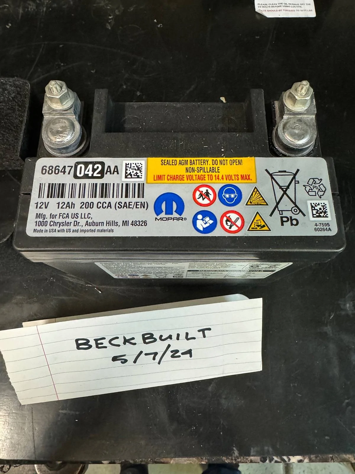 Utah - Small OEM Battery 2023 JT | Jeep Gladiator (JT) News, Forum ...