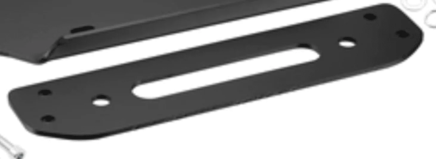 OEM Steel Bumper fairlead plate (to cover bumper holes) | Jeep ...