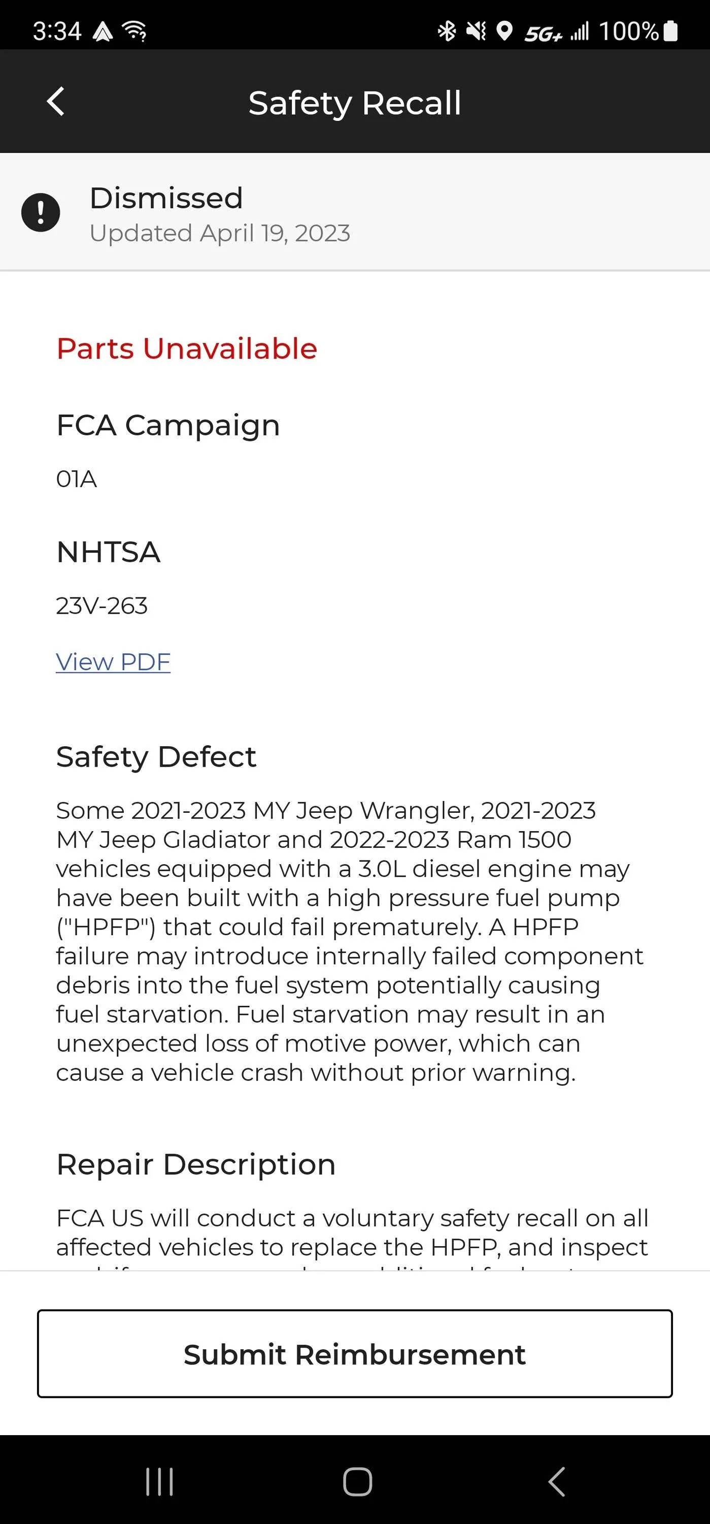 Ecodiesel Recall 01A HPFP Parts are Available | Jeep Gladiator (JT ...