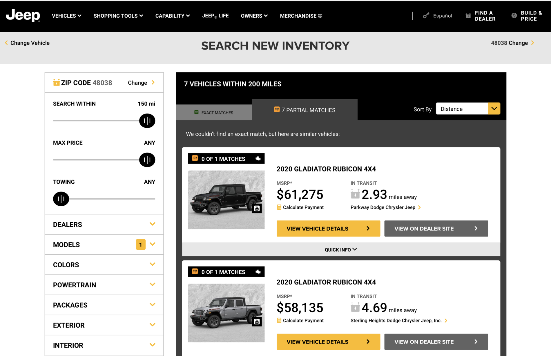 Gladiator inventory – Jeep Gladiator (JT) News, Forum, Community – JeepGladiatorForum.com | Jeep ...