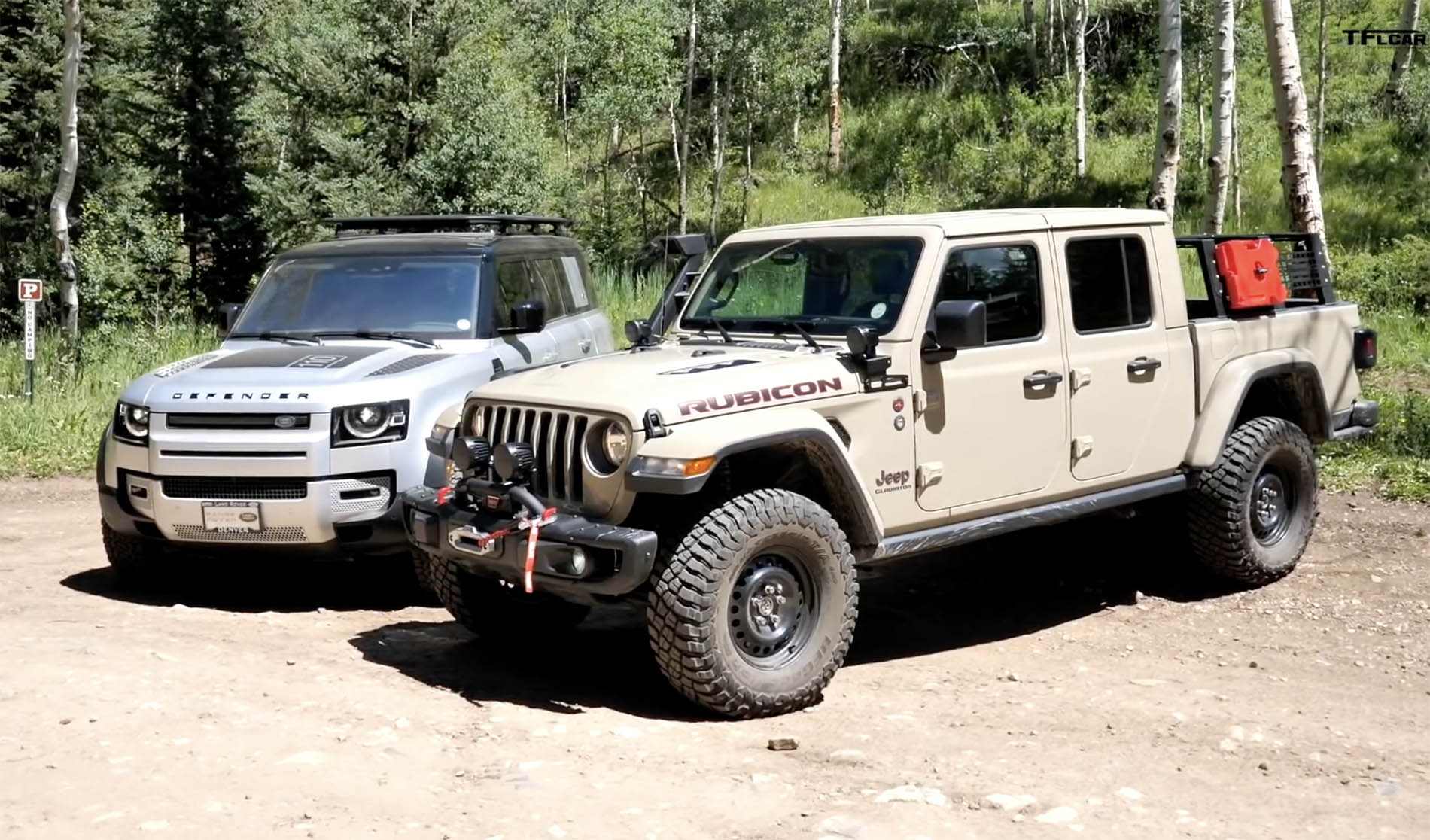 New Defender Cr@ps Itself Versus Jeep Gladiator on Trail | Jeep ...