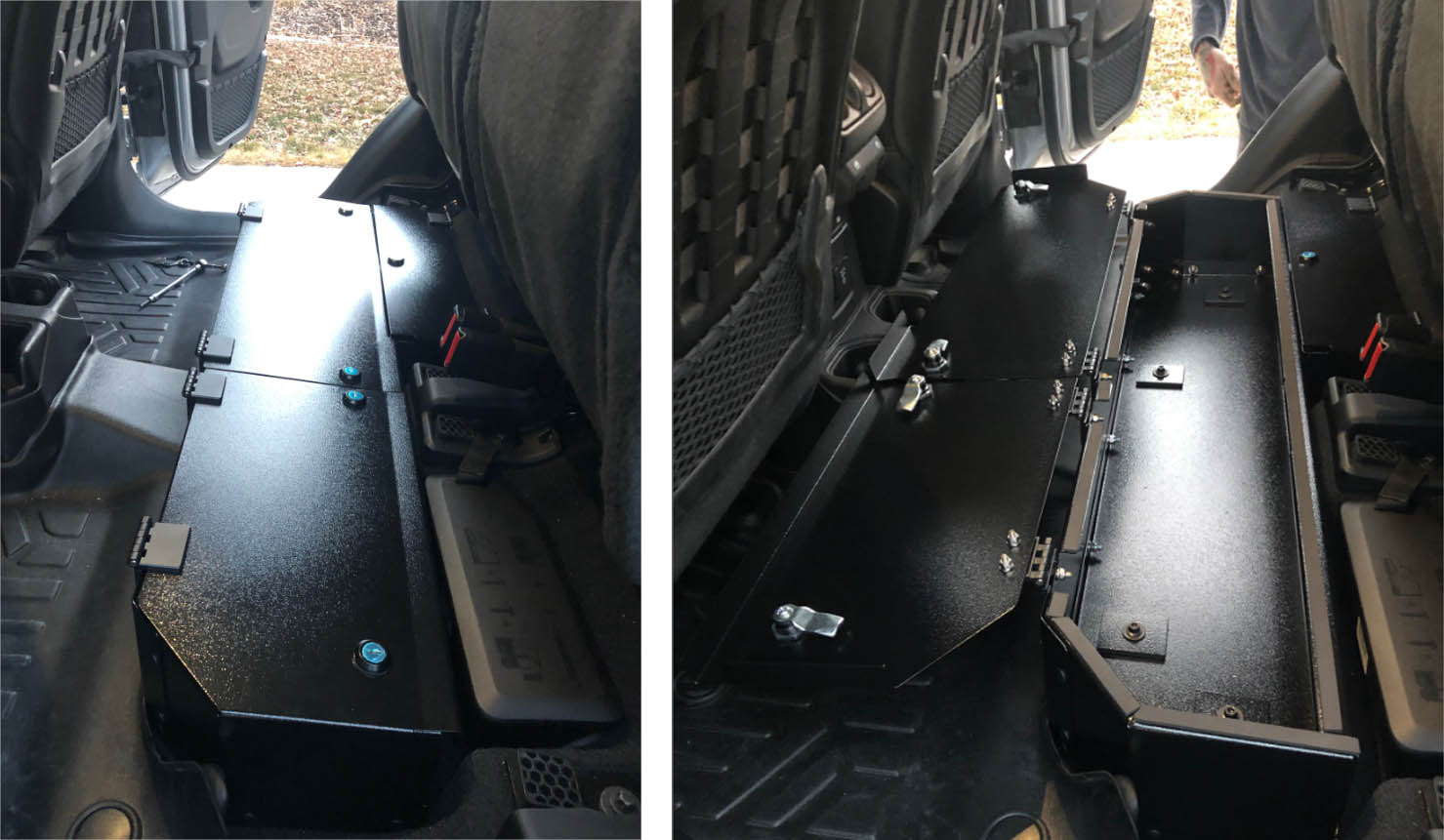 Rear Under Seat Security Storage : By Diabolical Inc. | Jeep Gladiator ...