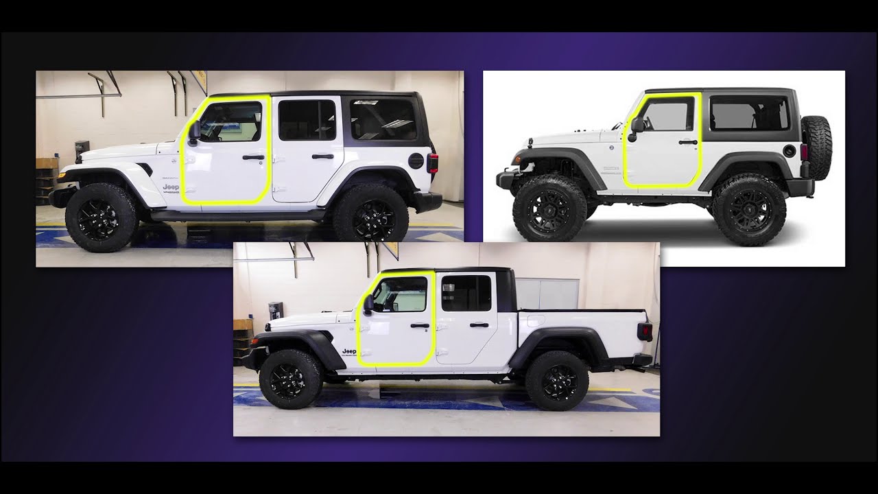 Factory Half Doors Install Video for Jeep Gladiator | Jeep Gladiator ...