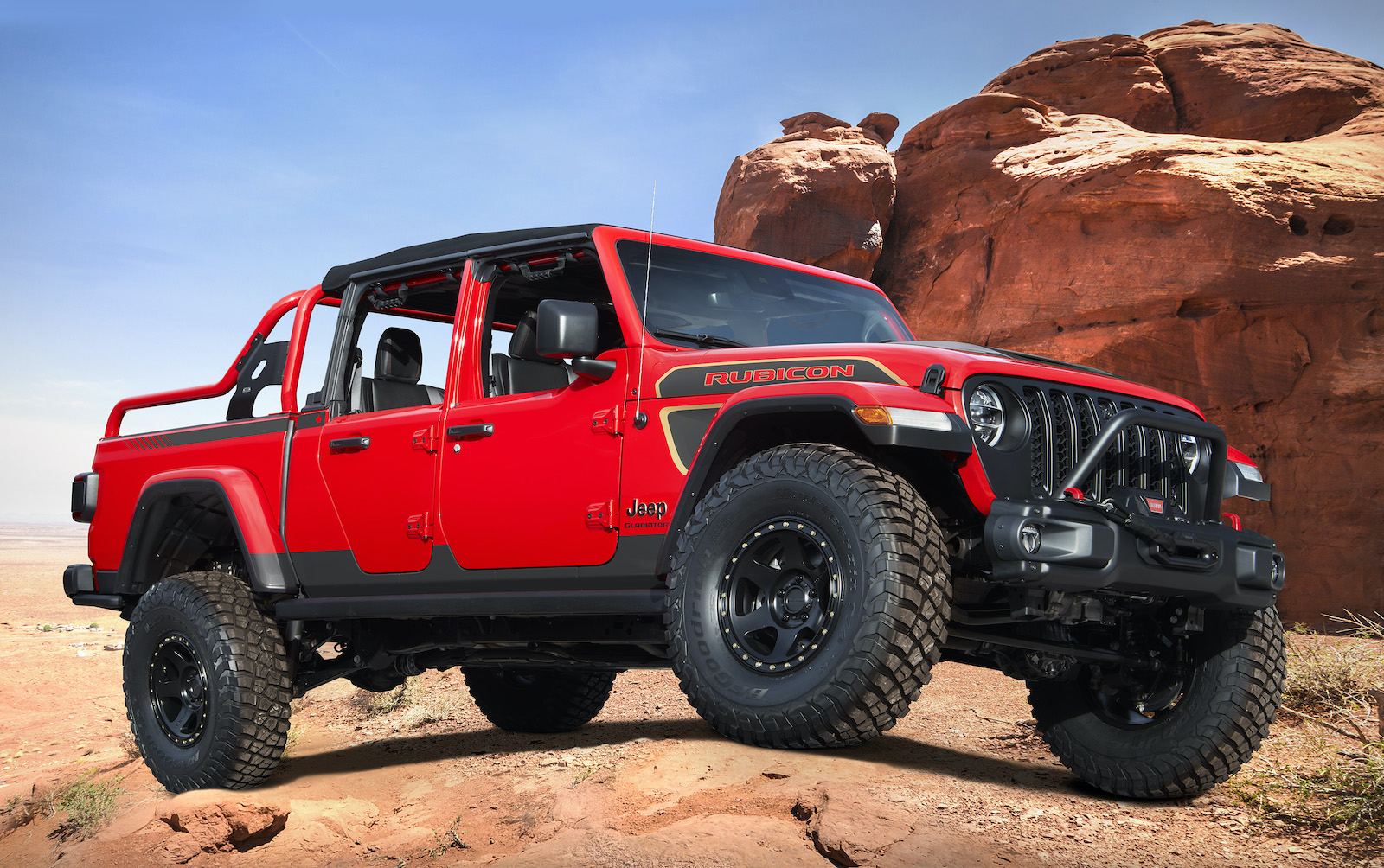 Gladiator Rubicon "Red Bare" Easter Jeep Safari Concept Previewed with ...