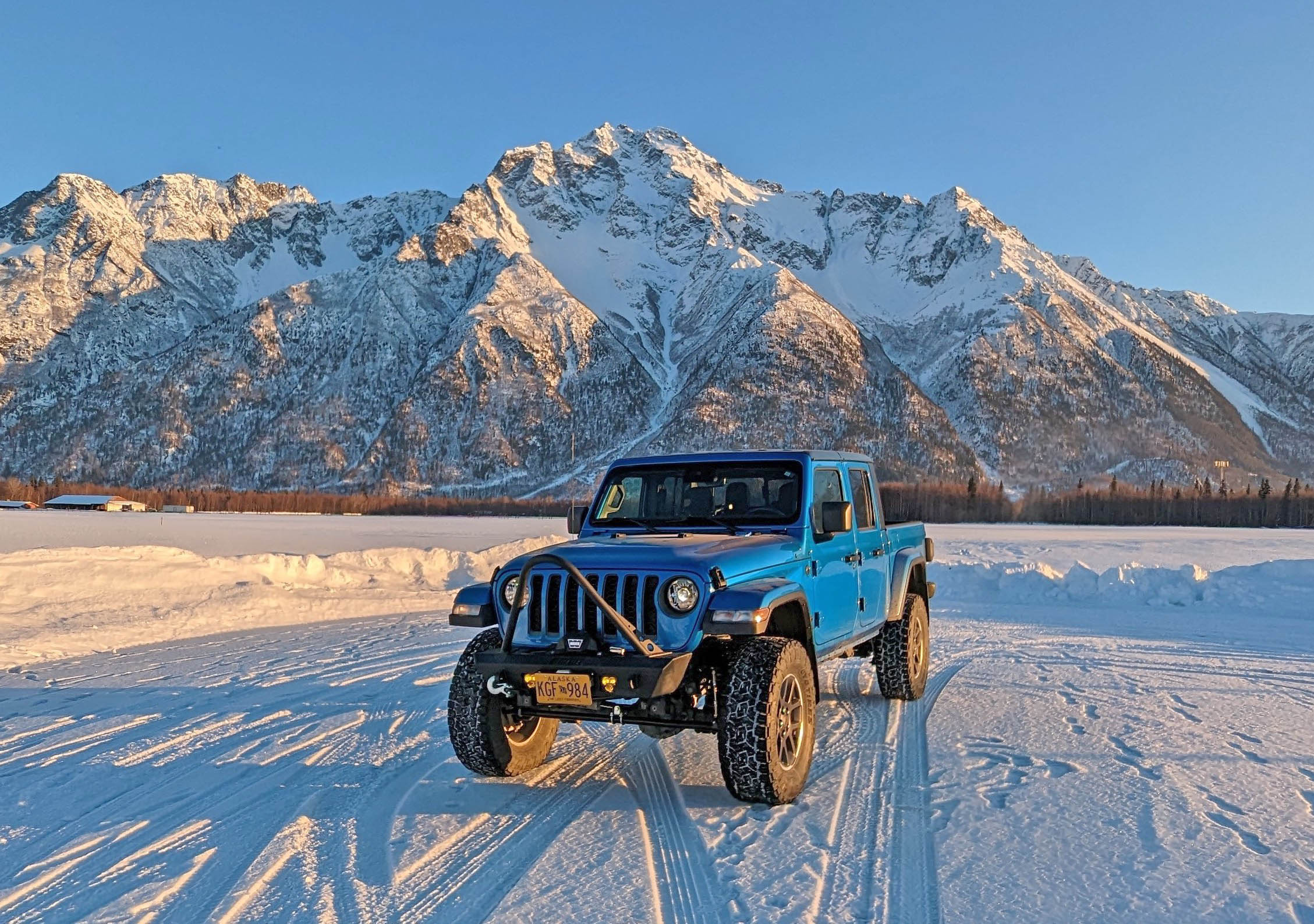Alaska Daily Drivers: Hydro Blue 80A and Bright White JTR | Jeep ...