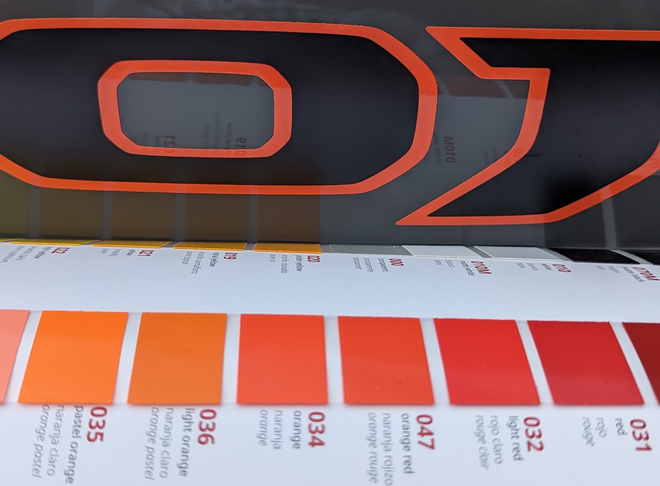 Mojave Orange = Oracal 651 Vinyl (matching color for those using a ...