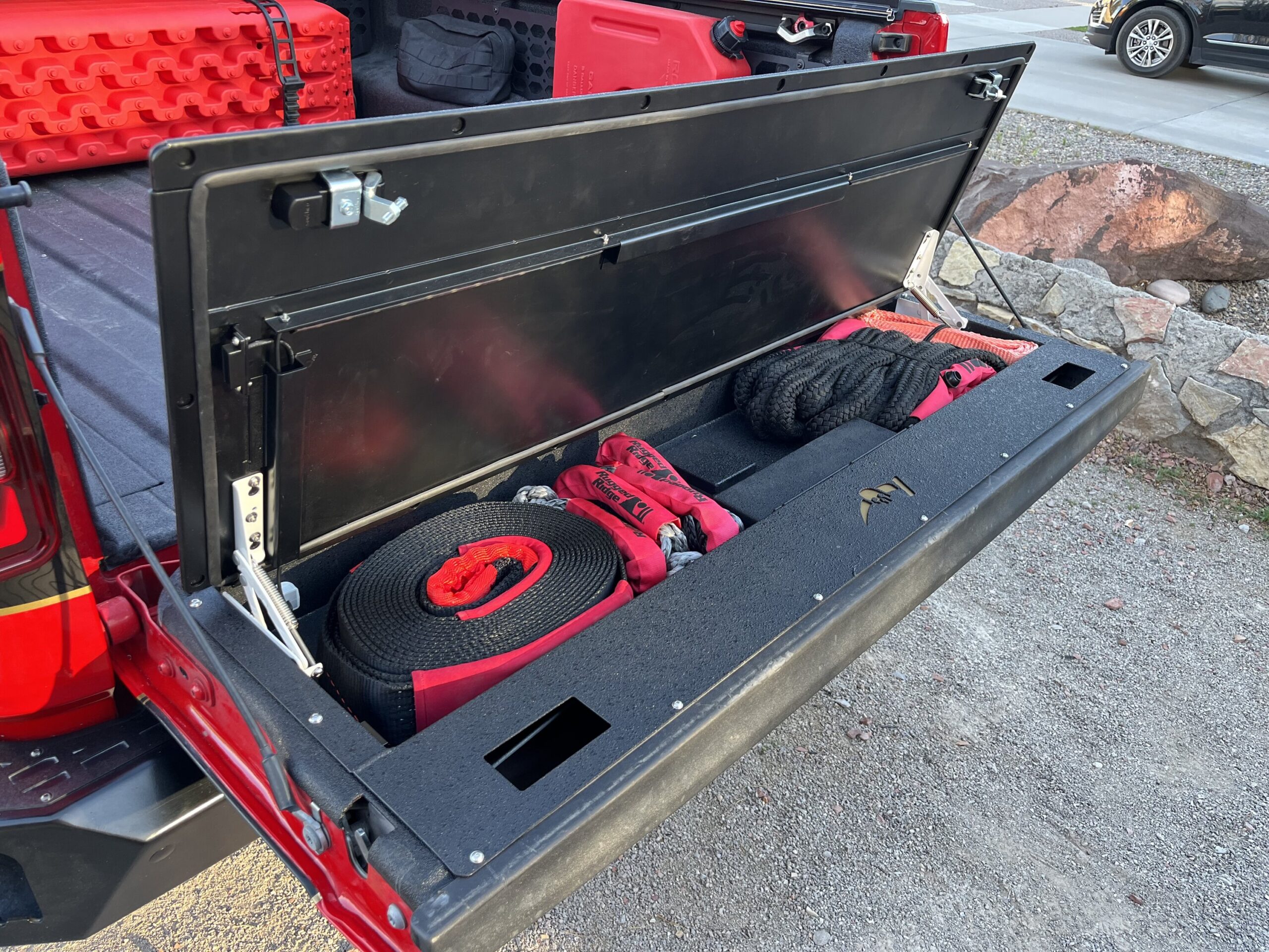 I cut a giant hole in my tailgate! Reaper Off-Road Tailgate Box install ...