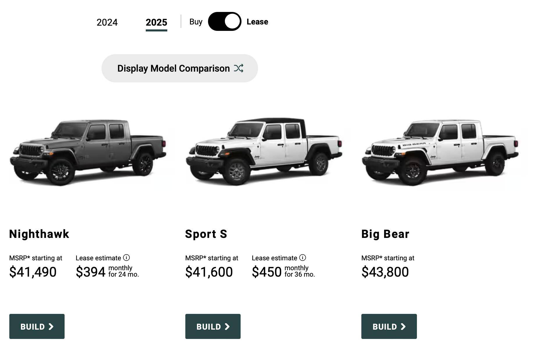 2025 Jeep Gladaitor BIG BEAR - New Trim appears on Jeep site | Page 2 ...