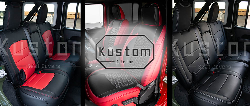 2019-Up Jeep Gladiator Custom Leather Seat Covers by Kustom Interior ...