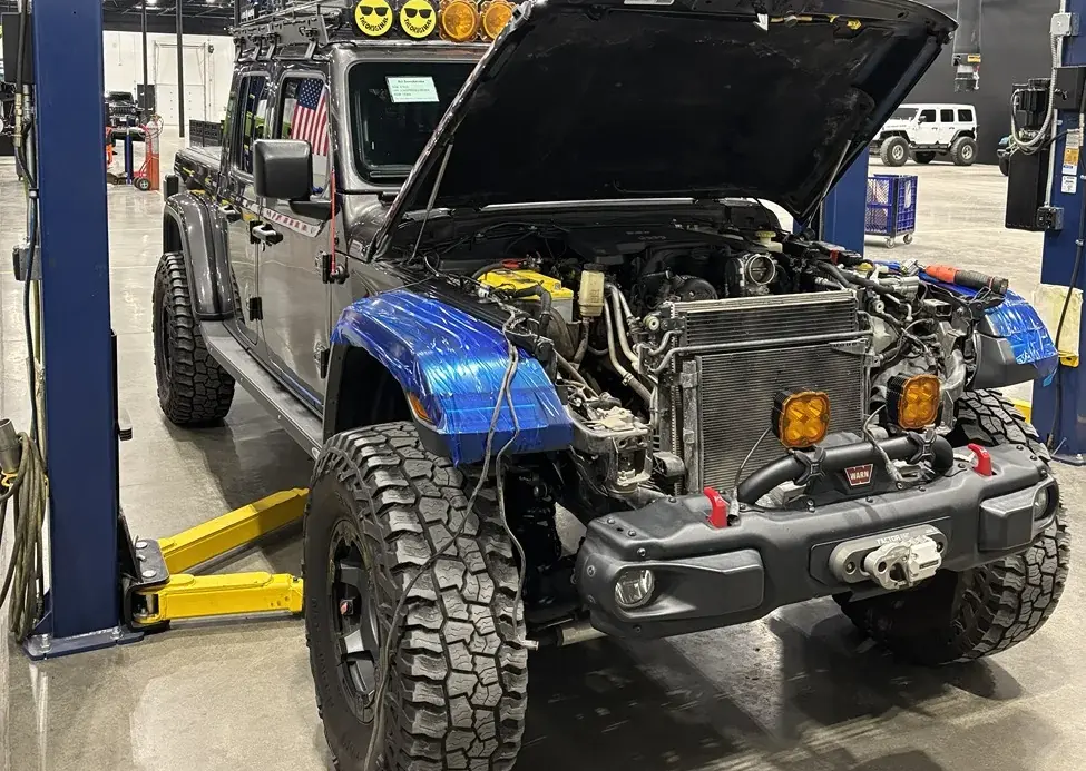 AMW 405 345 HEMI engine conversion ... begins | Jeep Gladiator (JT ...